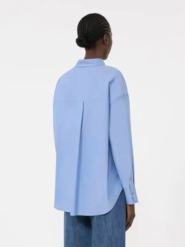 Max Mara Cotton Oxford Shirt - Light Blue