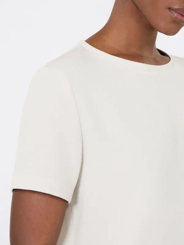 Max Mara Satin T-shirt - Natural
