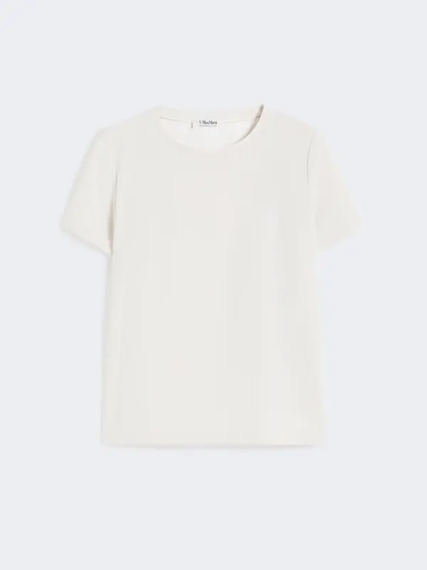 Max Mara Satin T-shirt - Natural
