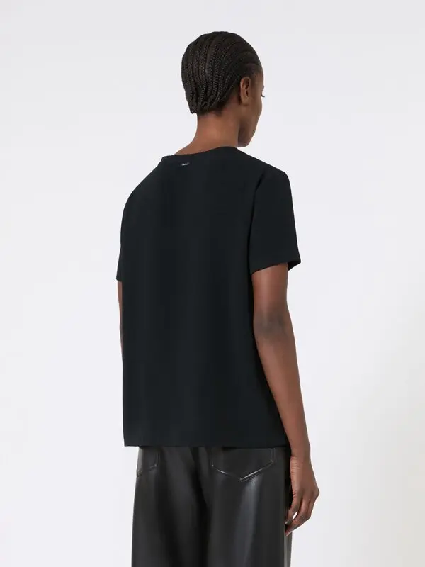 Max Mara Satin T-shirt - Black