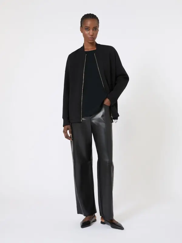 Max Mara Satin T-shirt - Black