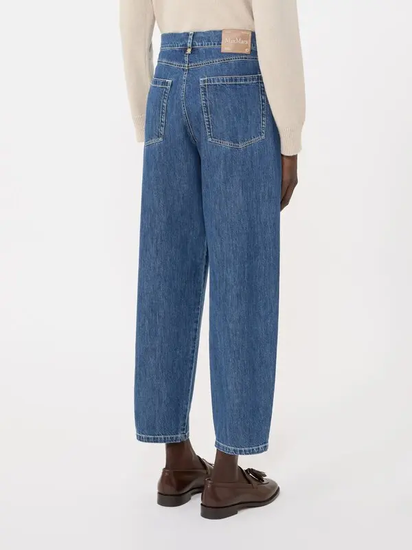 Max Mara Cotton Denim Candle-leg Jeans - Midnightblue