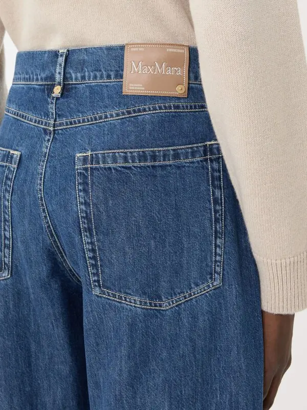 Max Mara Cotton Denim Candle-leg Jeans - Midnightblue