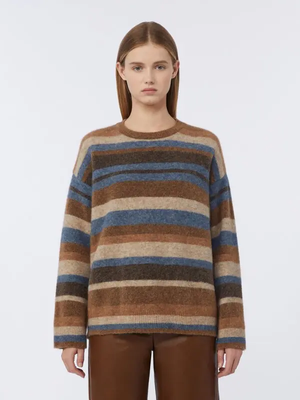 Max Mara Alpaca And Wool Crewneck Sweater