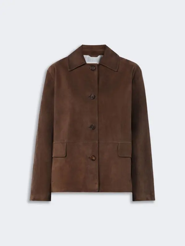 Max Mara Suede Single-breasted Jacket