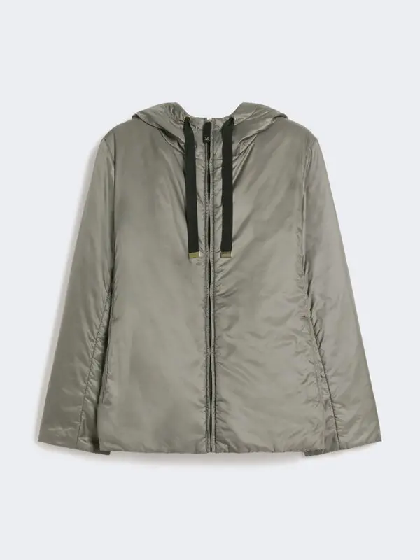 Max Mara Padded Water-repellent Canvas Hooded Jacket - Medium Grey