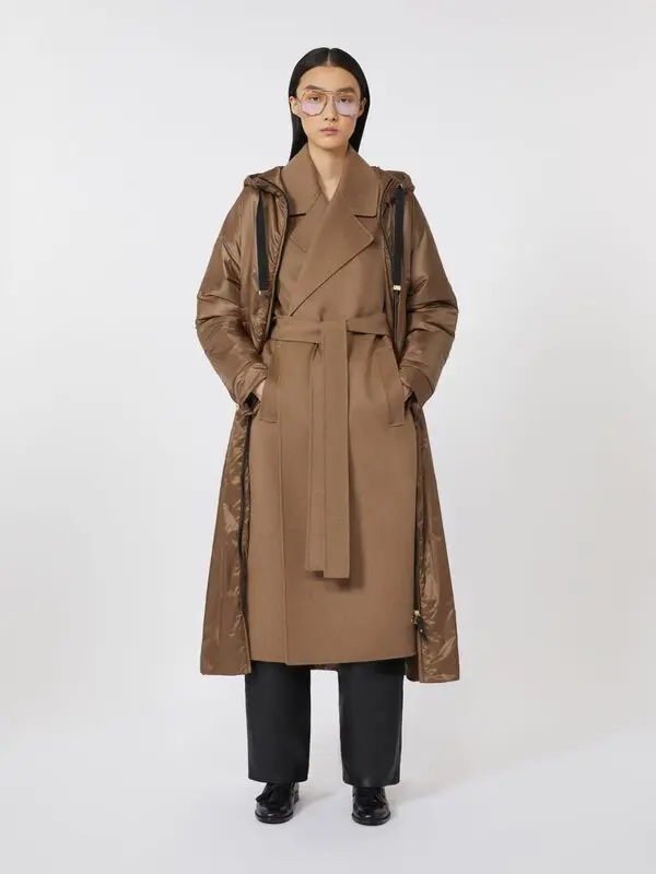 Max Mara Long Water-repellent Canvas Padded Parka