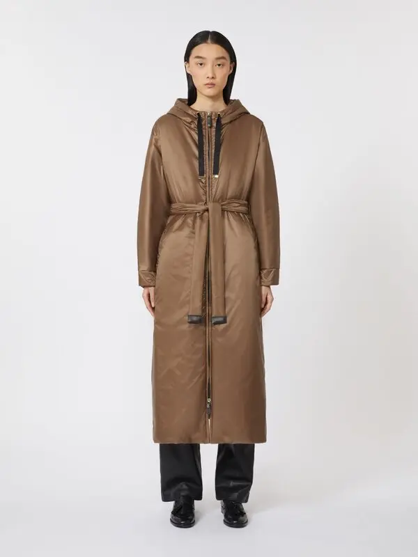Max Mara Long Water-repellent Canvas Padded Parka