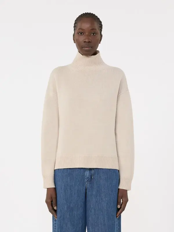 Max Mara Wool And Cashmere Polo-neck Sweater