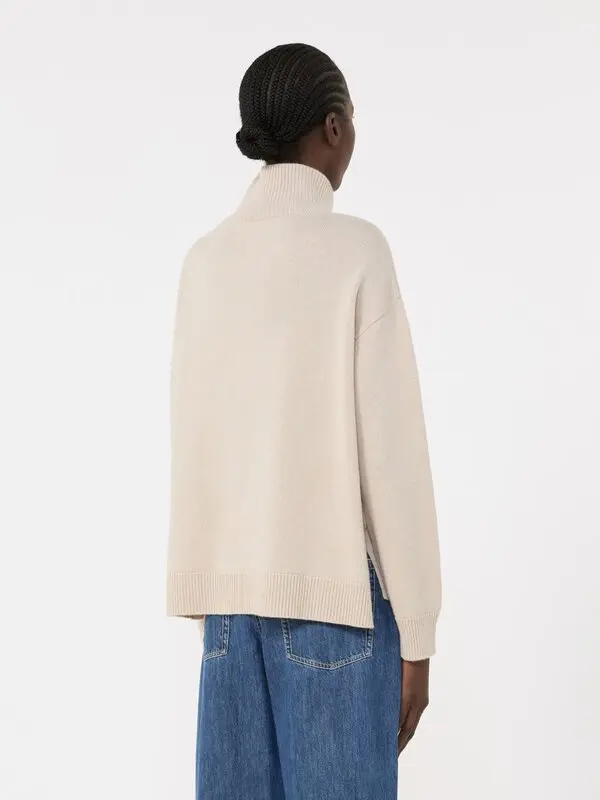 Max Mara Wool And Cashmere Polo-neck Sweater