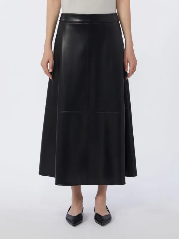 Max Mara Coated Jersey Flared Skirt