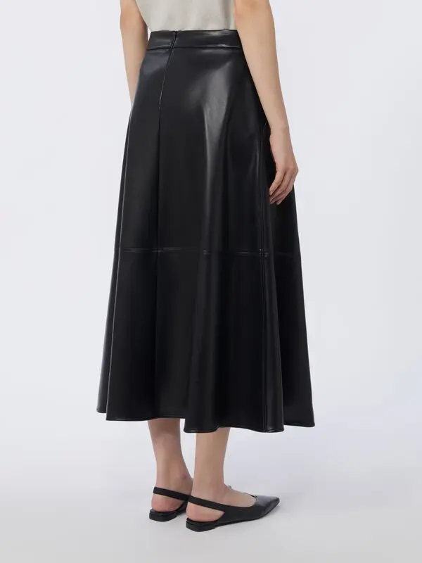 Max Mara Coated Jersey Flared Skirt
