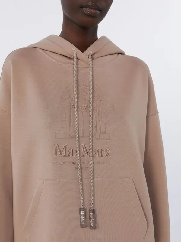 Max Mara Technical Cotton Jersey Sweatshirt - Pink