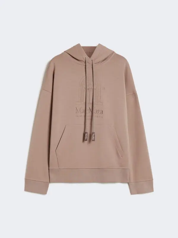 Max Mara Technical Cotton Jersey Sweatshirt - Pink