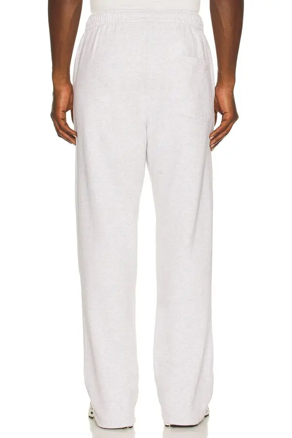 SPORTY & RICH Yale Classic Wide Sweatpant In Grey