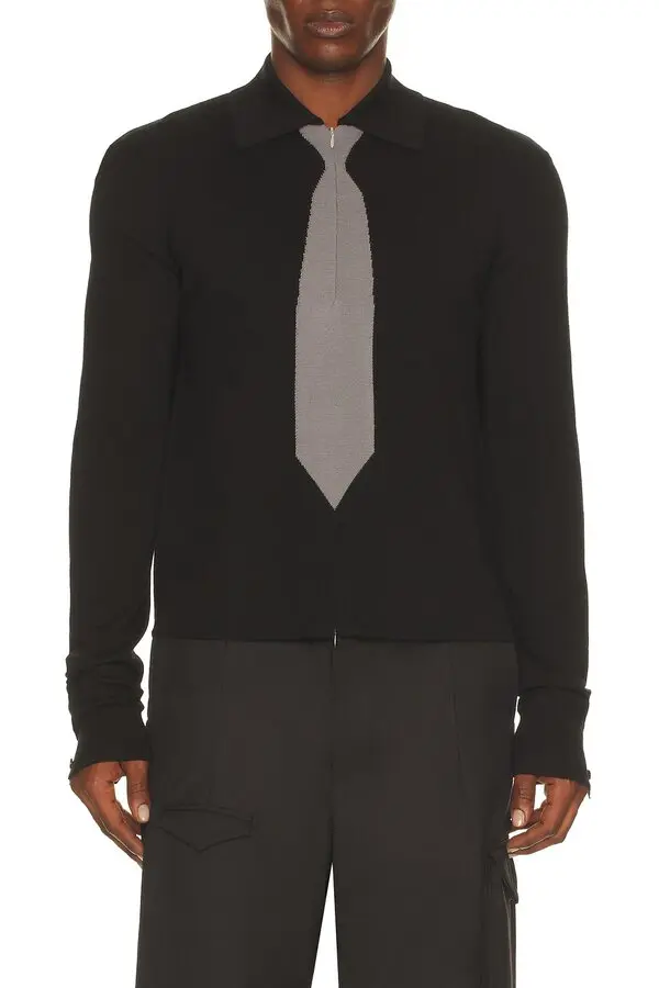 SPENCER BADU Knit Tie Shirt