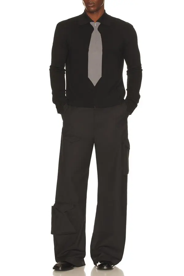 SPENCER BADU Knit Tie Shirt