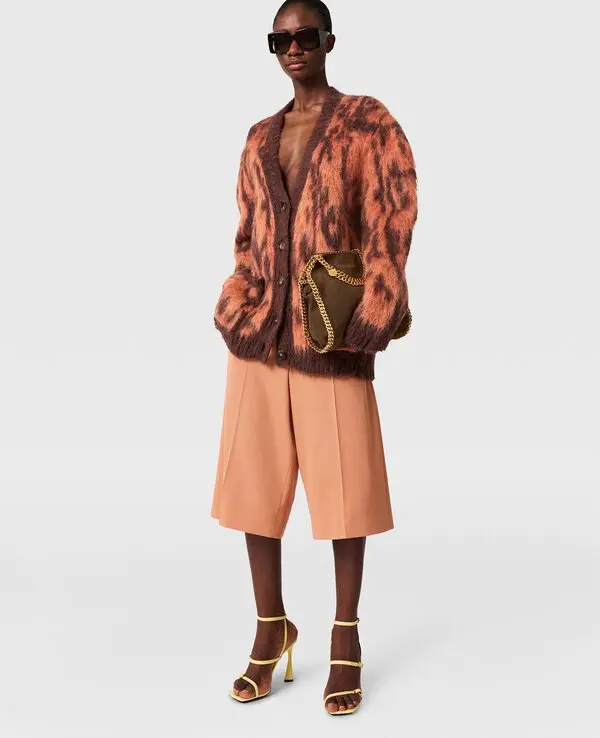 Stella McCartney Cloud Leopard V-neck Cardigan