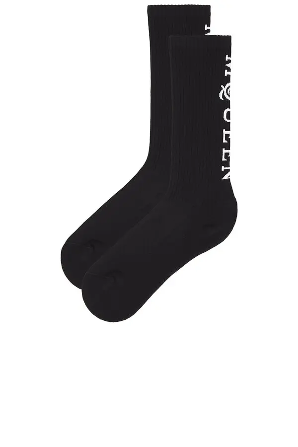 Alexander McQueen Logo Socks - Black & White