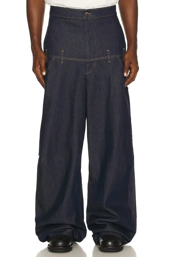 SPENCER BADU Double Waisted Denim Pant