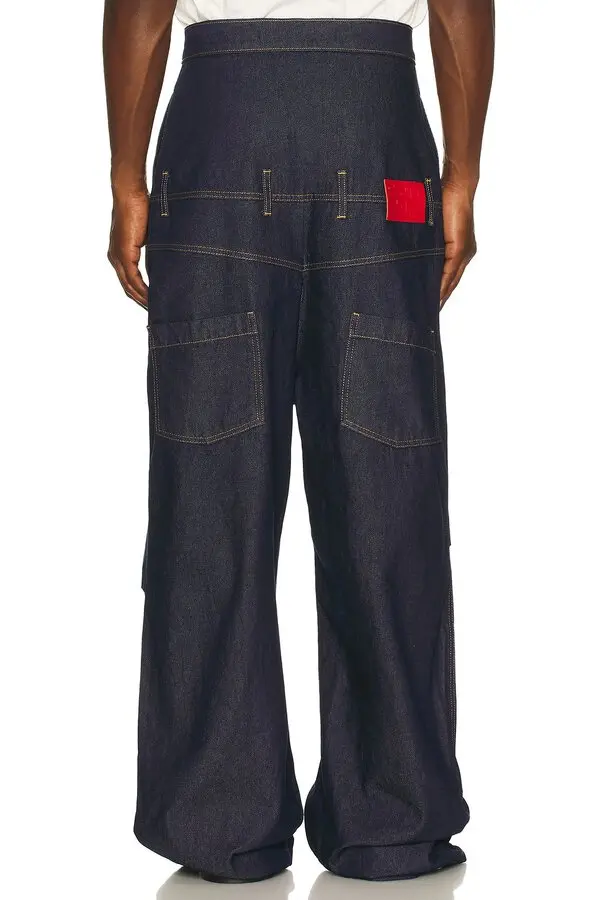 SPENCER BADU Double Waisted Denim Pant
