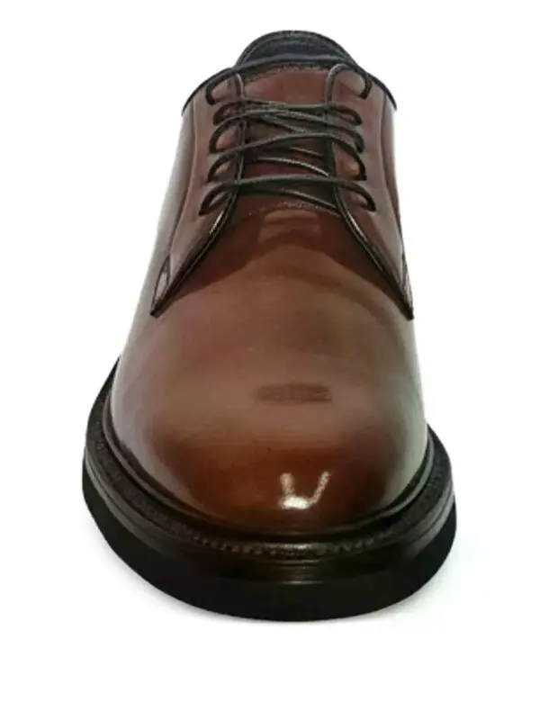 Brunello Cucinelli Leather Lace-up Derby Shoes - Brown
