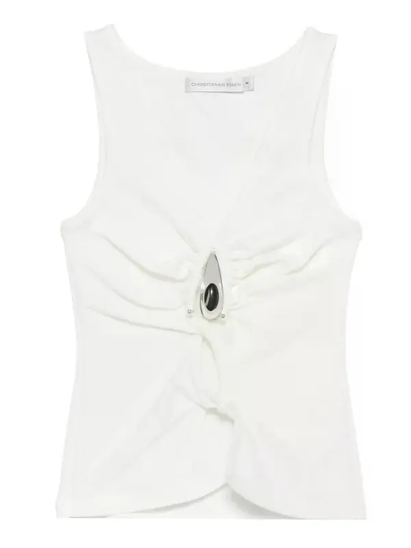 Christopher Esber Crystal-pendant Tank Top