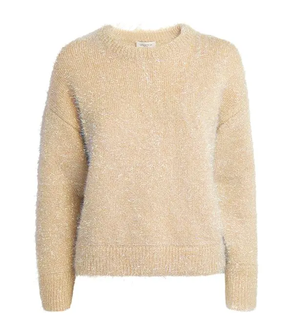Lafayette 148 New York Iridescent Tinsel Knit Sweater
