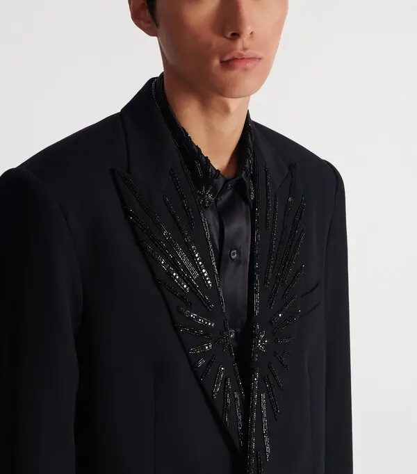 Balmain Wool Embellished Blazer