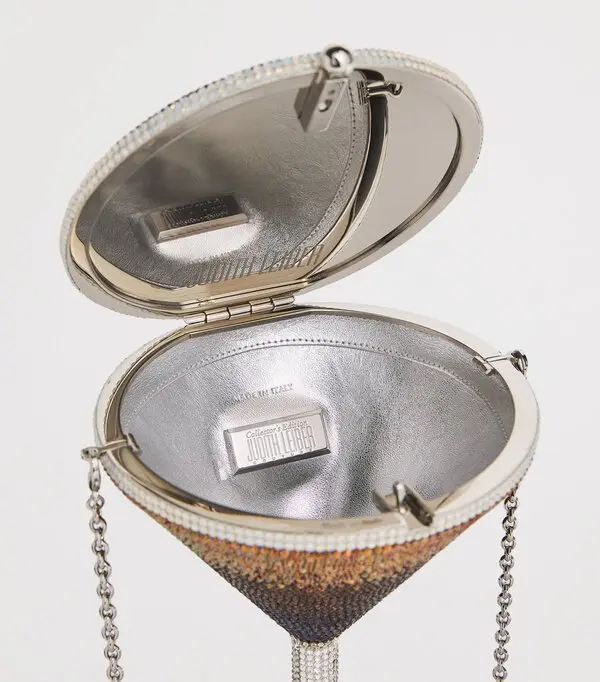 Judith Leiber Crystal Espresso Martini Clutch - Brown