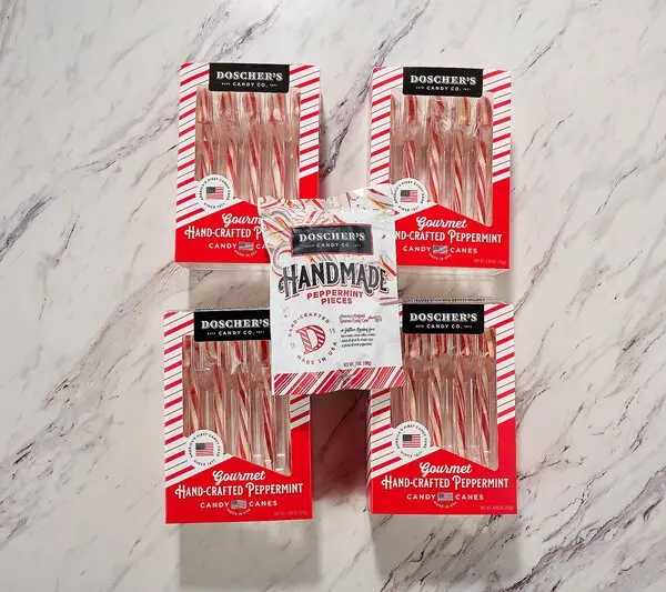 DOSCHER'S 20ct Candy Canes & 7oz Peppermint Pieces Bag