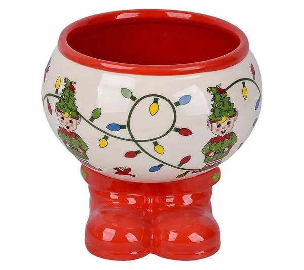 TEMP-TATIONS As Is Seasonal 2-quart Footed Bowl - One-color