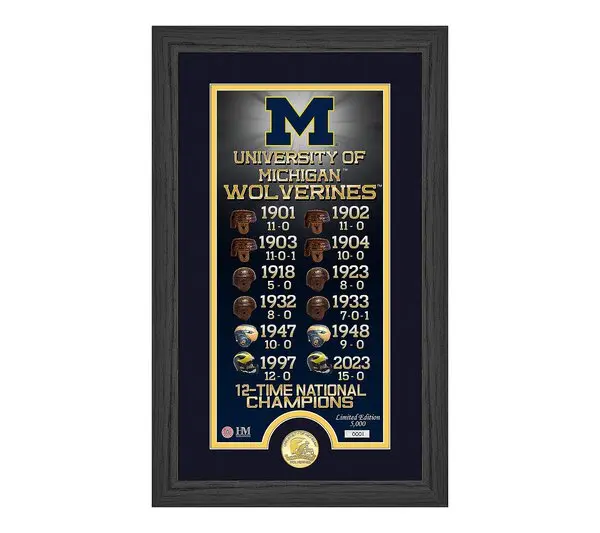 HIGHLAND MINT Ncaa University Team 'legacy' Cha Mps Frame - One-color