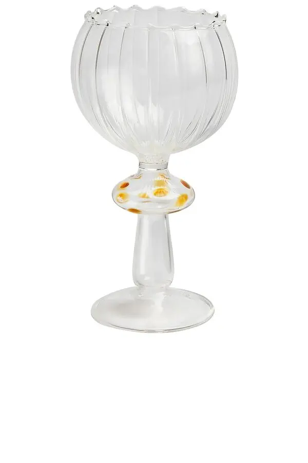 GOHAR WORLD Istanbul Wine Glass - Amber