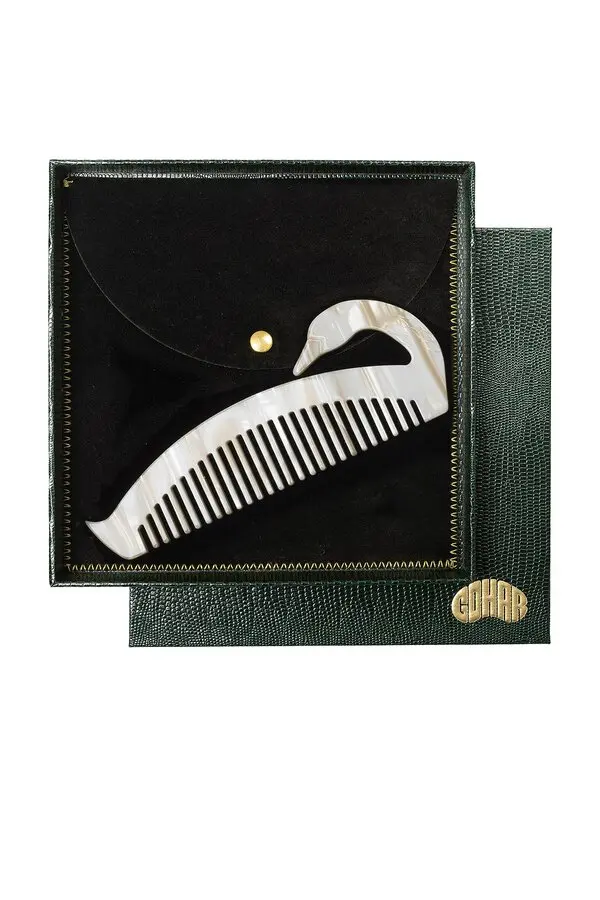GOHAR WORLD Swan Hair Comb - Nougat