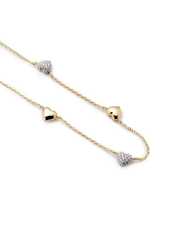 ANA LUISA Heart Station Necklace