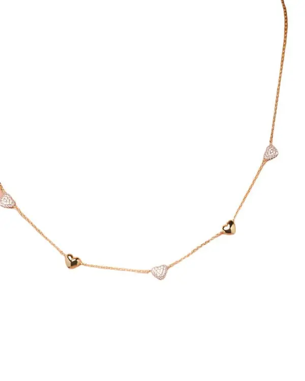 ANA LUISA Heart Station Necklace