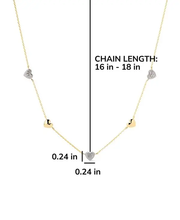 ANA LUISA Heart Station Necklace