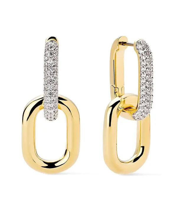 ANA LUISA Ash Double Pave Drop Earrings - Gold