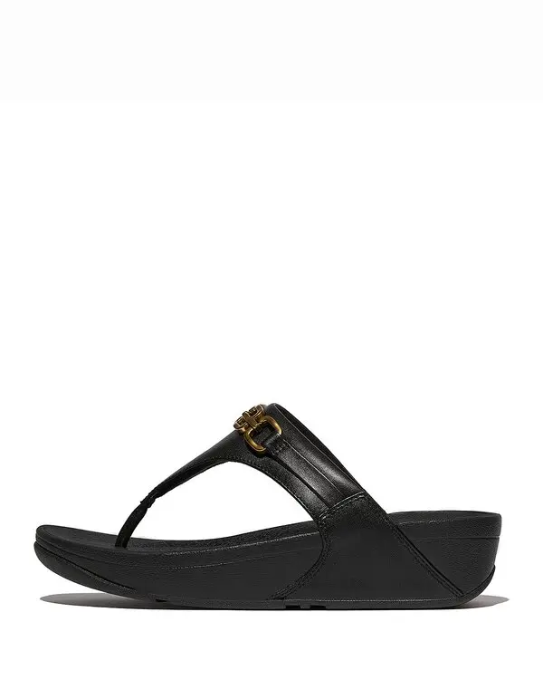 Fitflop Lulu Chain Wedge Sandals - Black