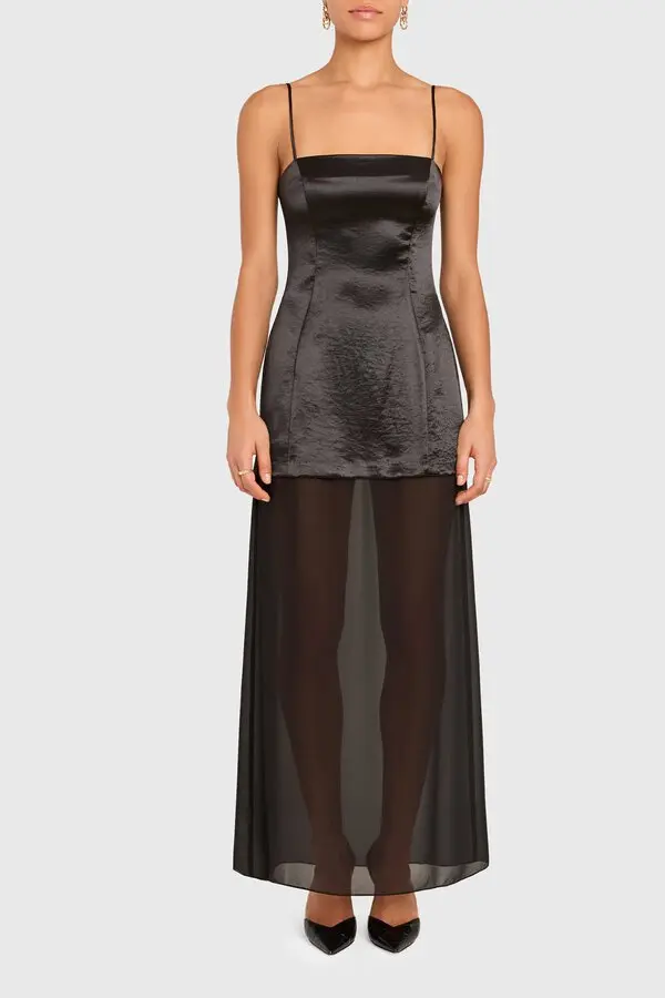 Amanda Uprichard Tabitha Maxi Dress - Black