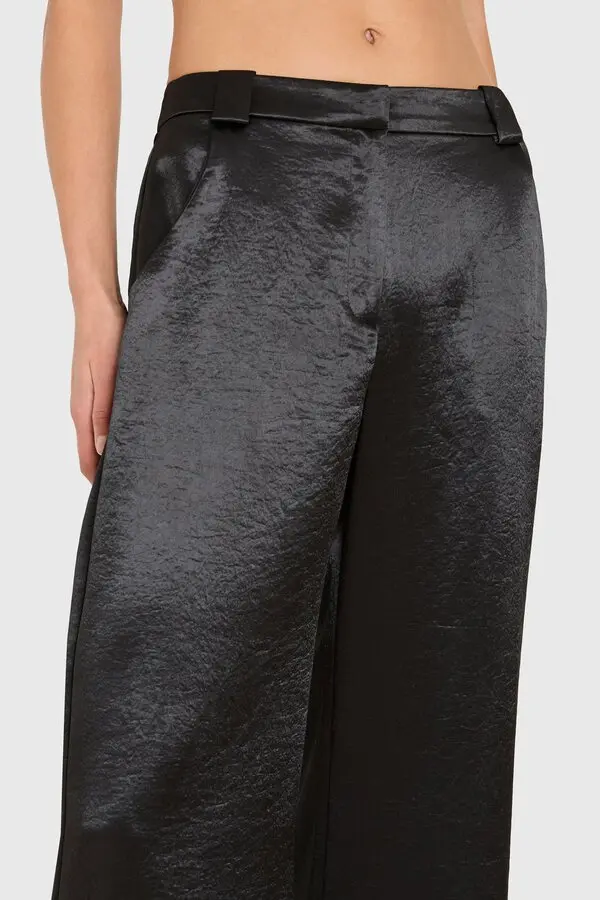 Amanda Uprichard Saddler Hammered Satin Pants