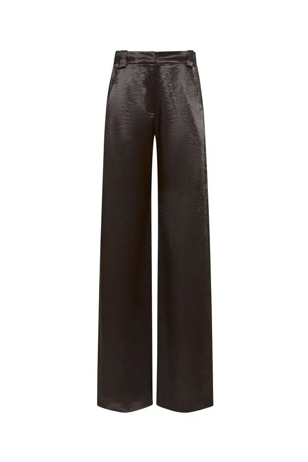 Amanda Uprichard Saddler Hammered Satin Pants