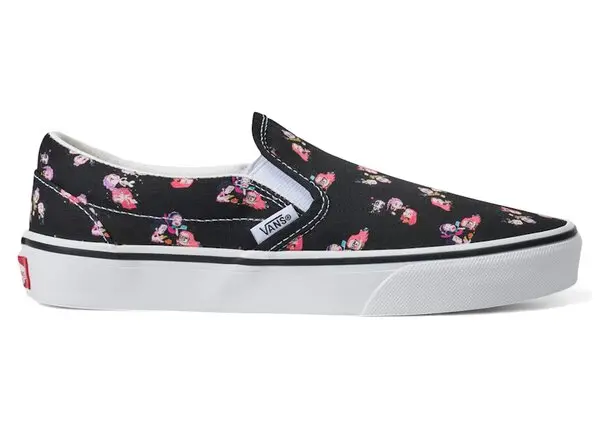 VANS Classic Printed Slip-on Sneakers - Black/white