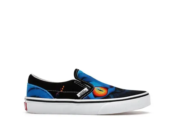VANS Classic Slip-on Sneakers - Black/white