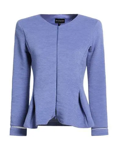 Emporio Armani Jacket In Light Polyester, Viscose, And Elastane