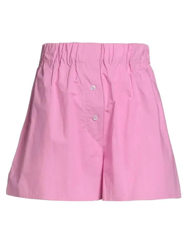 HINNOMINATE Solid Cotton High Waisted Shorts