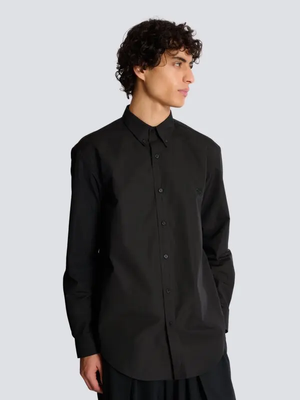 Balmain Cotton Poplin Shirt - Black