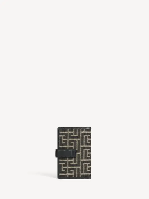 Balmain Pulse Holder Monogram Jacquard Card Holder