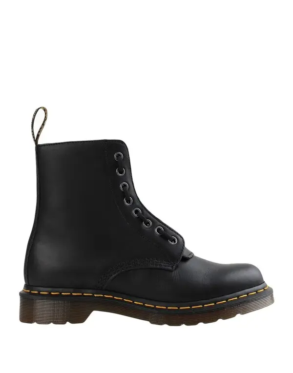 Dr. Martens 1460 Pascal Frnt Zip Nappa Leather Ankle Boots - Black